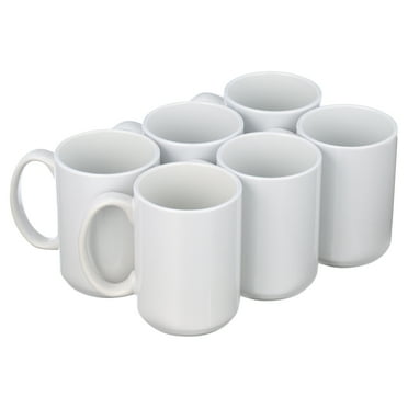 Amuse- Gourmet Professional Porcelain Mug- Set of 6- 11 oz. - Walmart.com
