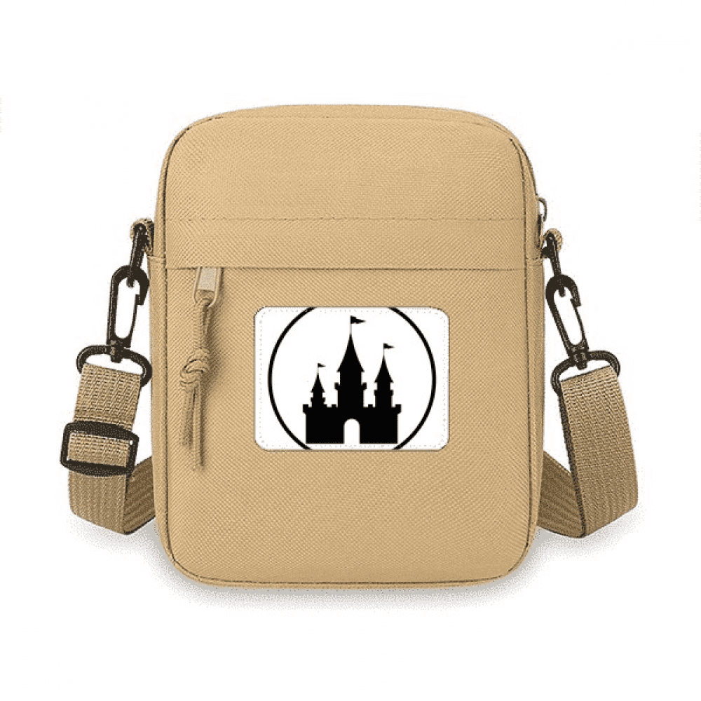 Amusement Park Castle Black Outline Crossbody Bag Cell Phone Purses ...