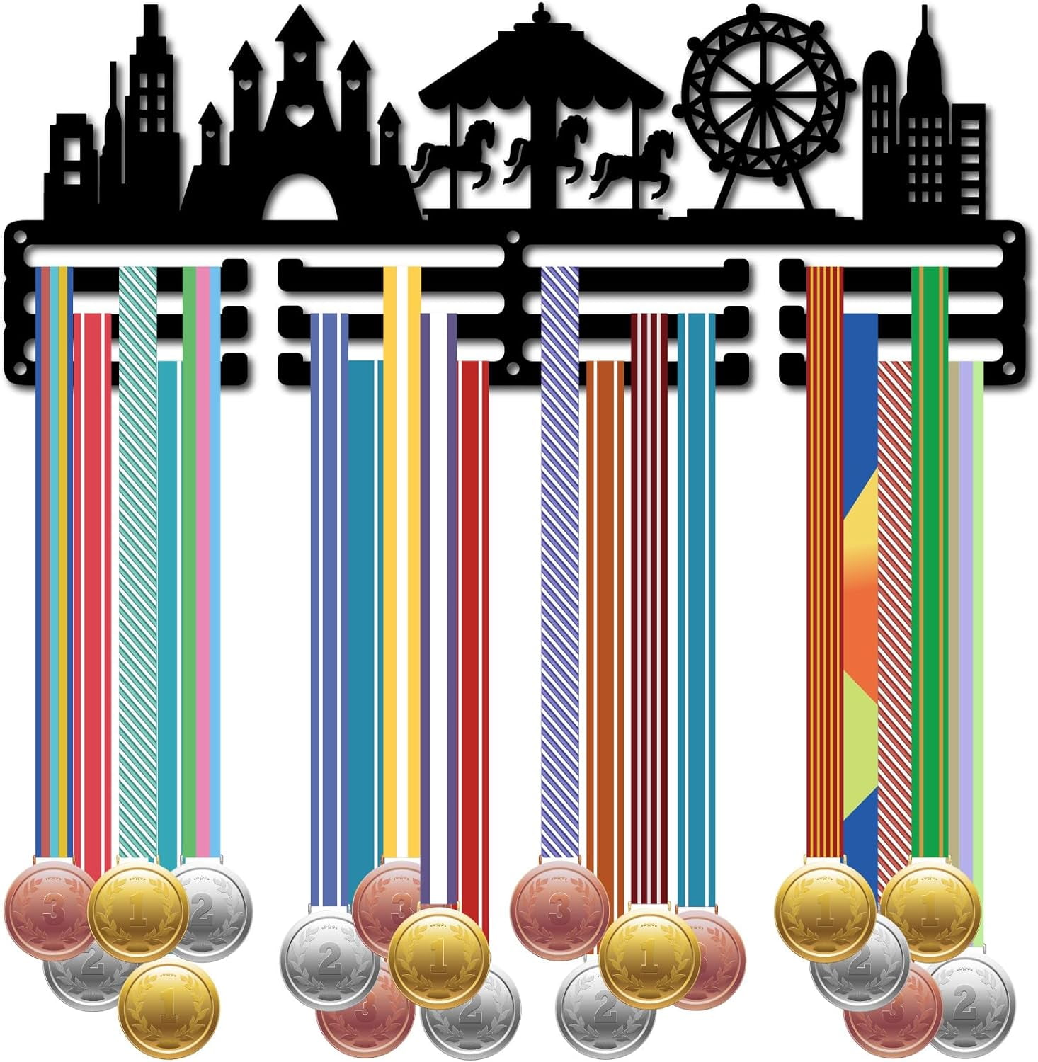 Amusement Park City Medal Holder Hanger Display Medal Holder Sport ...