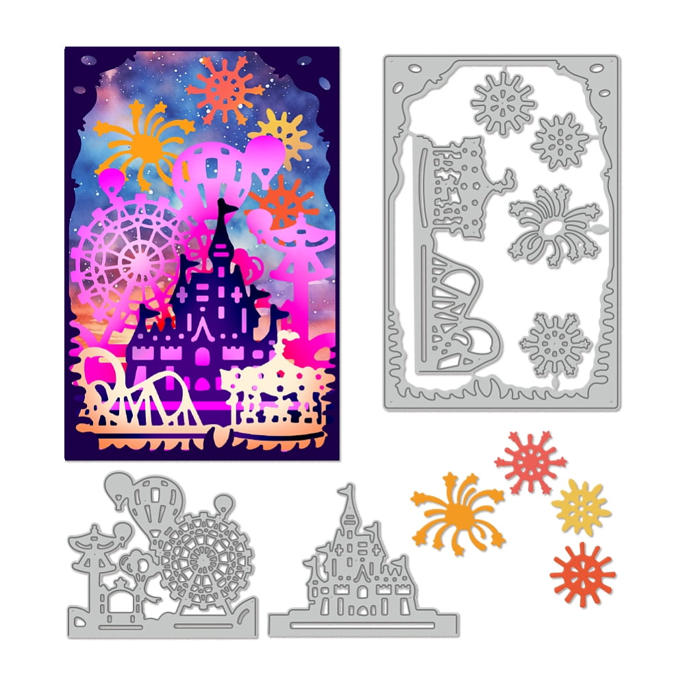 Amusement Park Cutting Dies - Ferris Wheel Card Making Die Cut ...