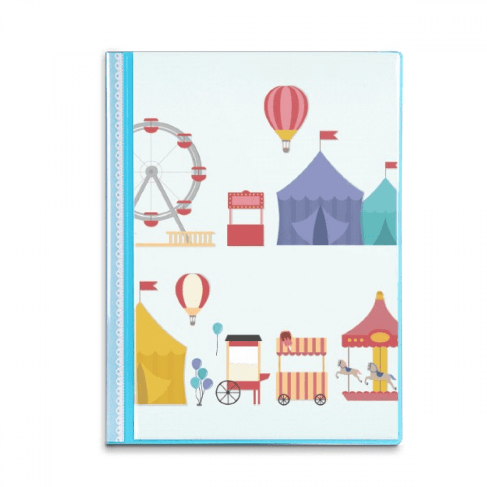 Amusement Park Facilities Colourful Pattern Book Sheet Protectors ...