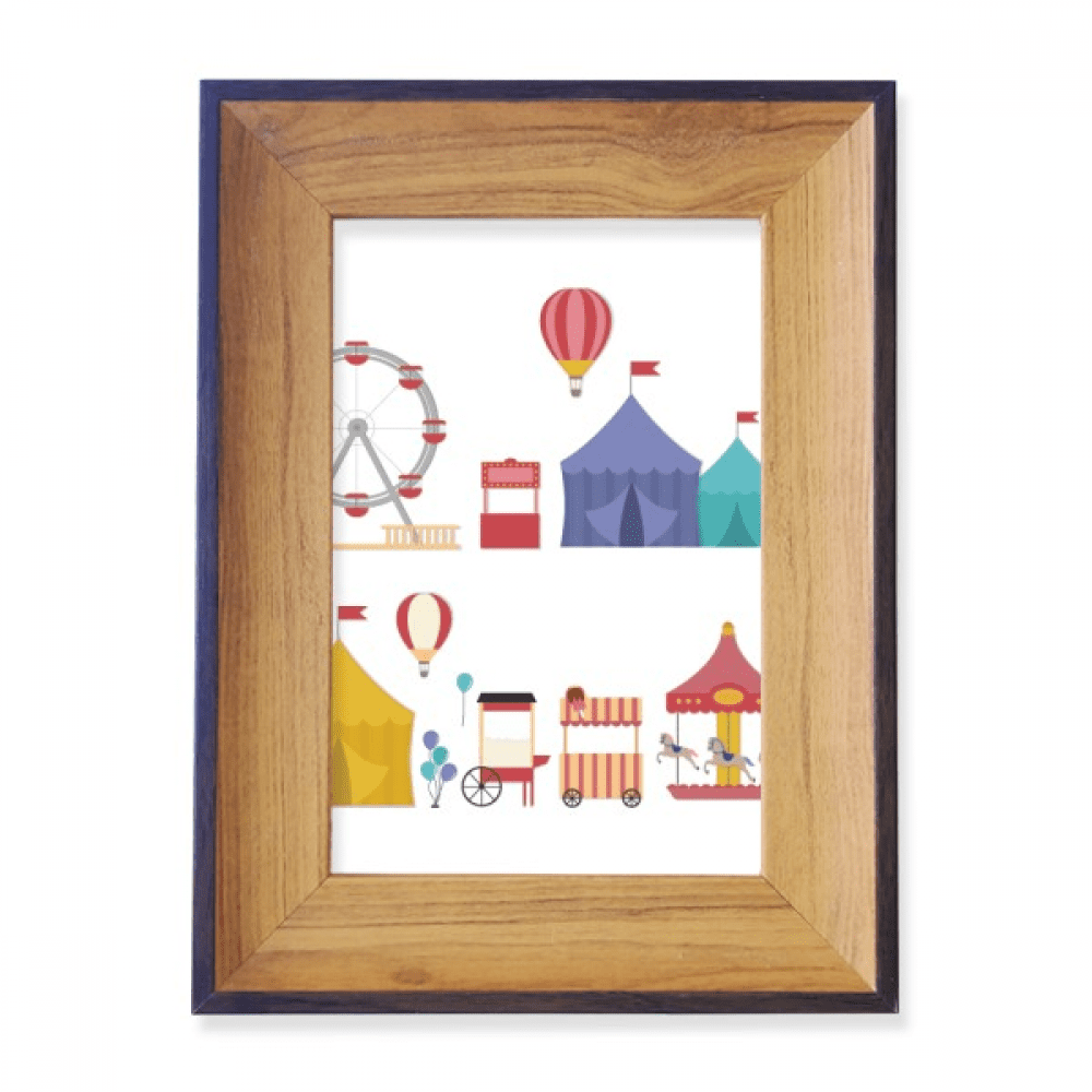 Amusement Park Facilities Colourful Pattern Photo Frame Exhibition ...