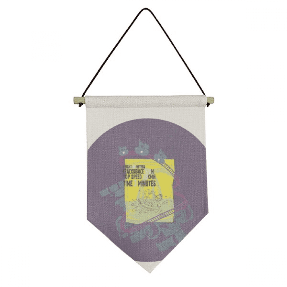 Amusement Park Facilities Roller Coaster Canvas Flag Hanging Wall Art ...