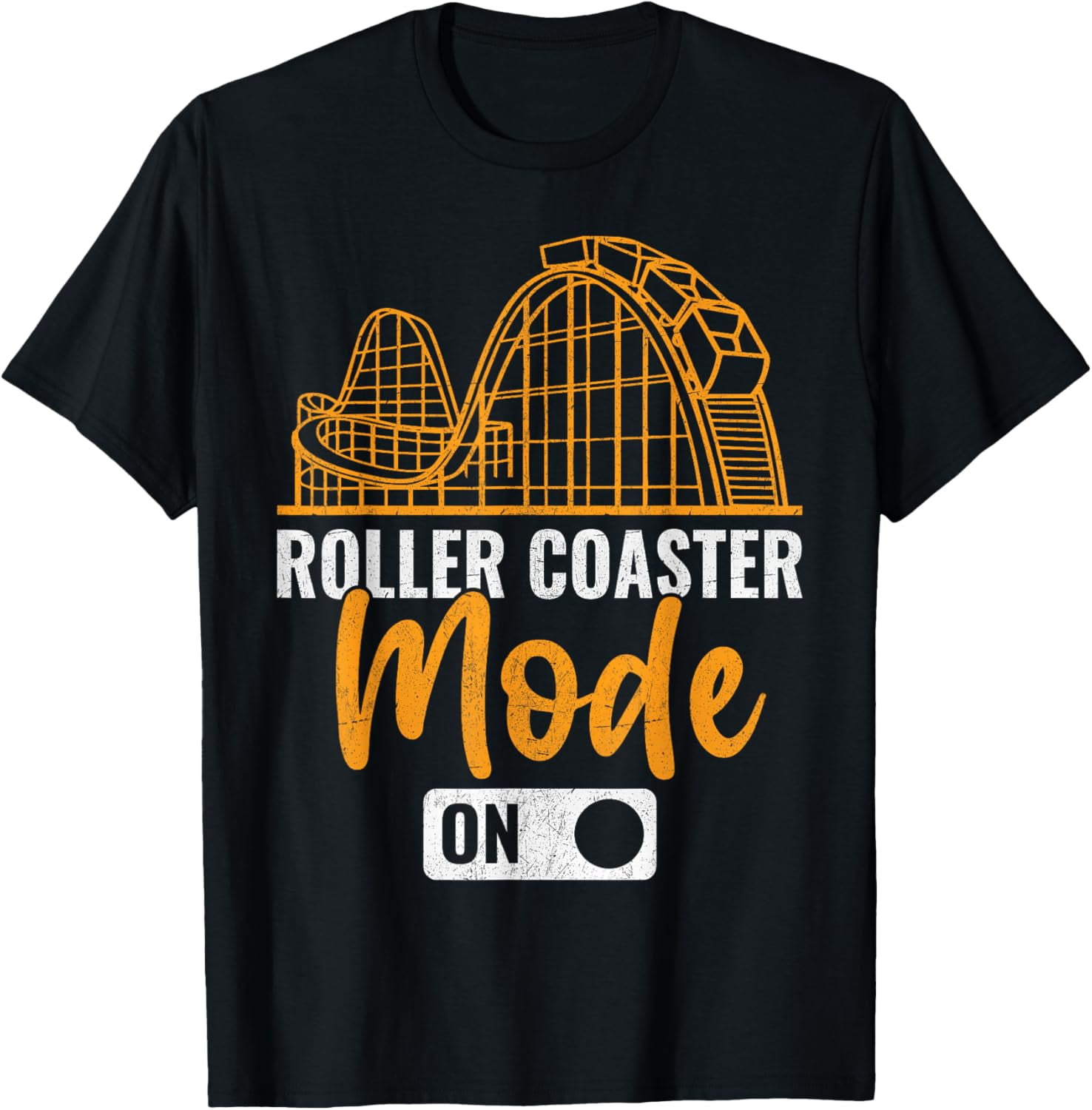 Amusement Park Funny Roller Coaster Vintage Theme Park T-Shirt ...