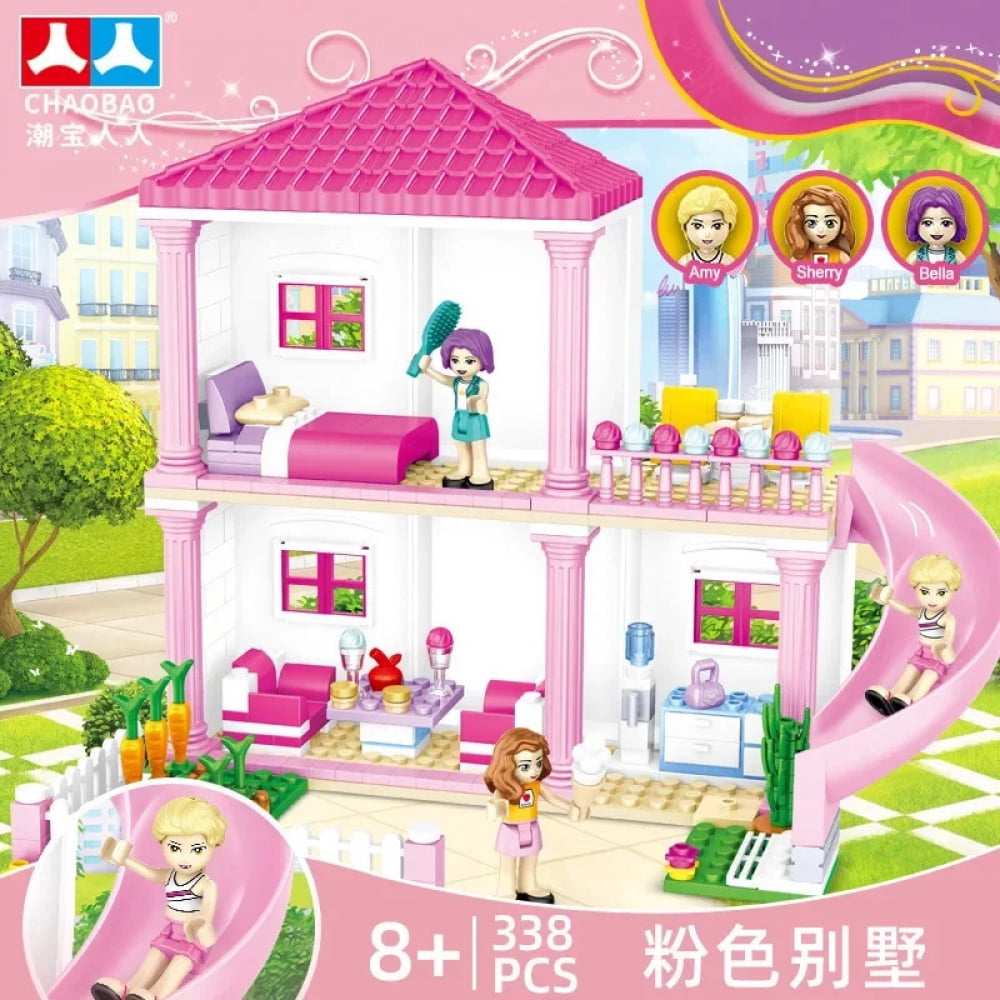 Amusement Park Princess Ice Castle Set Building Blocks Model Brick Mini ...