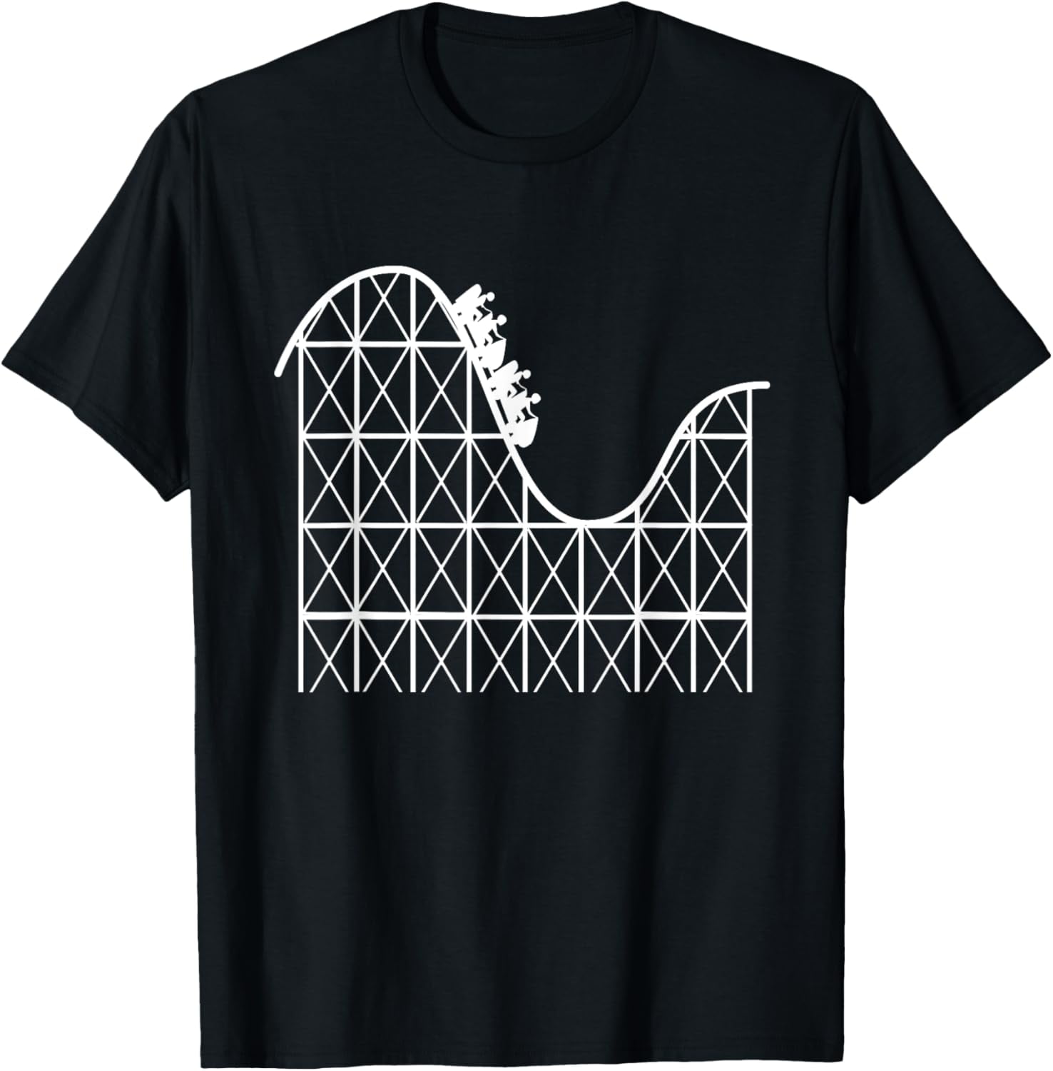 Amusement Park Theme Park Roller Coaster T-Shirt - Walmart.com