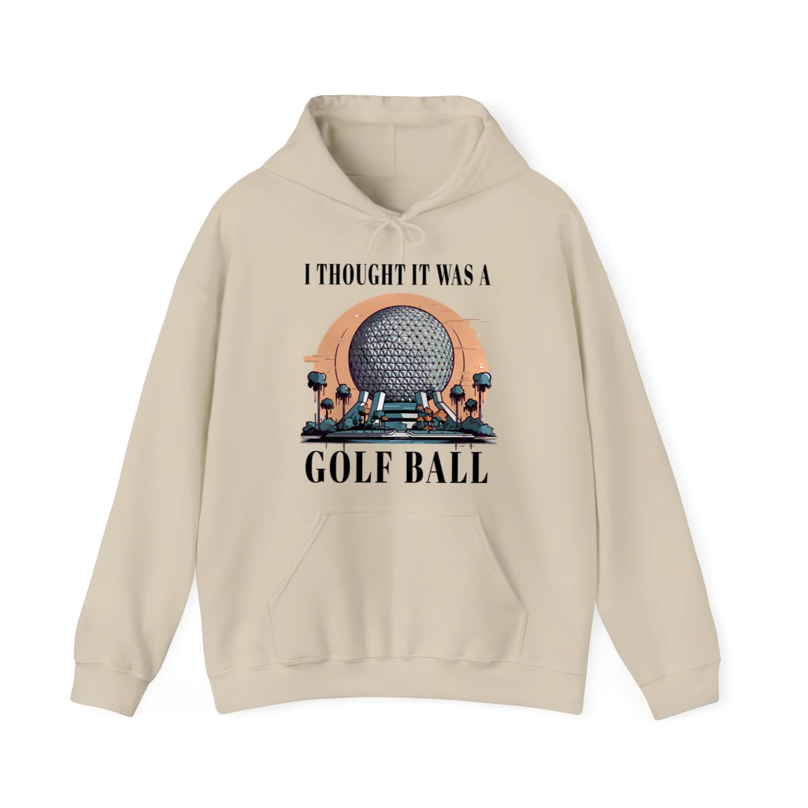 Amusing Theme Park Golf Ball Graphic Shirt, Humorous Resort Shirt ...