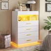 Prepac Floating 4-Drawer Dresser, White - Walmart.com