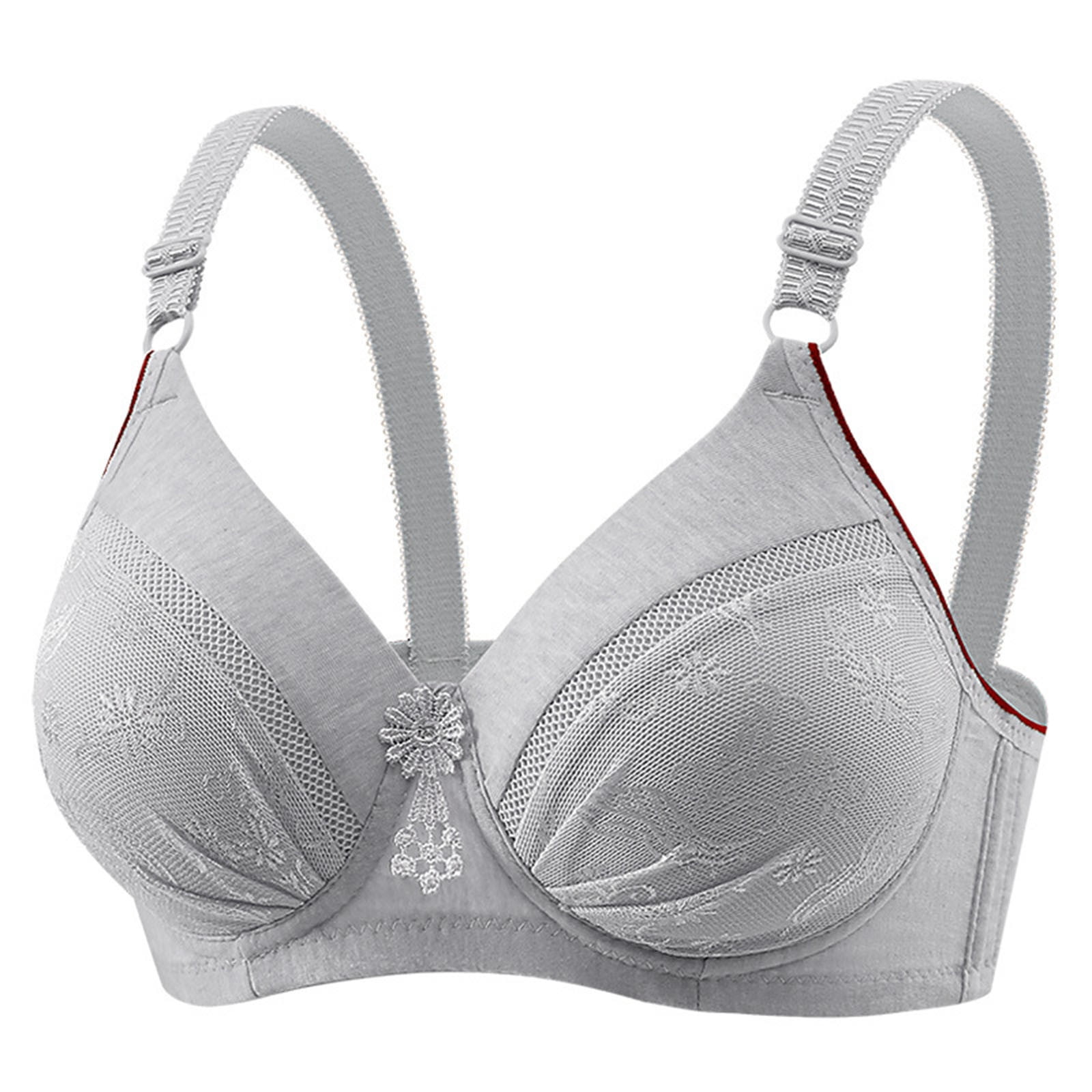 Amvlyk Bras for Women Push Up Wireless Solid Bra Soft Breathable ...