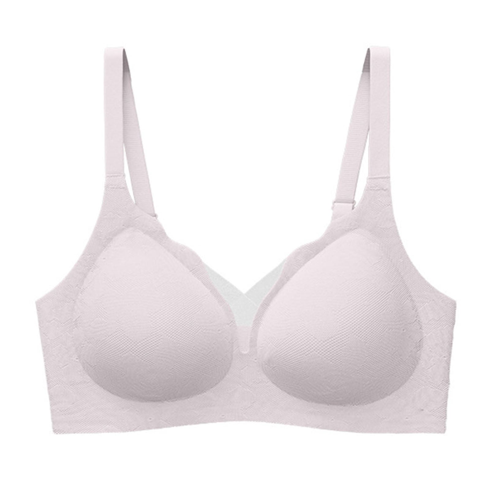 Amvlyk Bras for Women Wireless Push Up Bra Soft Breathable Seamless ...