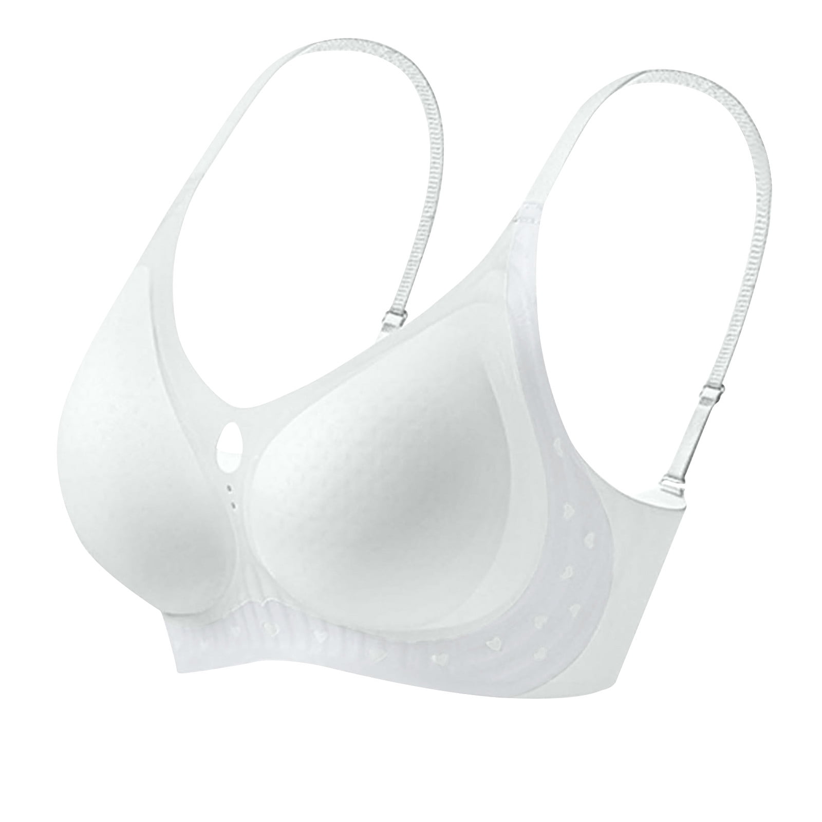 Amvlyk Bras for Women Wireless Push Up Breathable Bra Soft Seamless ...