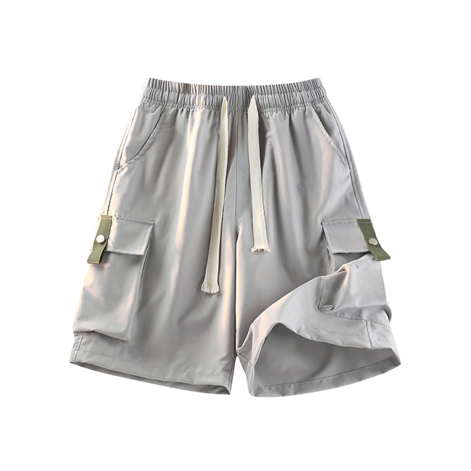Amvlyk Cargo Shorts for Men Drawstring Elastic Waist Lightweight ...