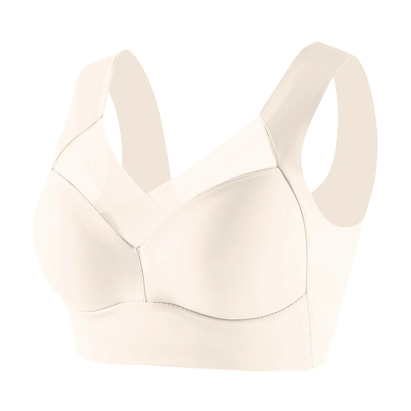 Amvlyk Side Breast Underwear Wireless Bras with Soft Support Regular ...
