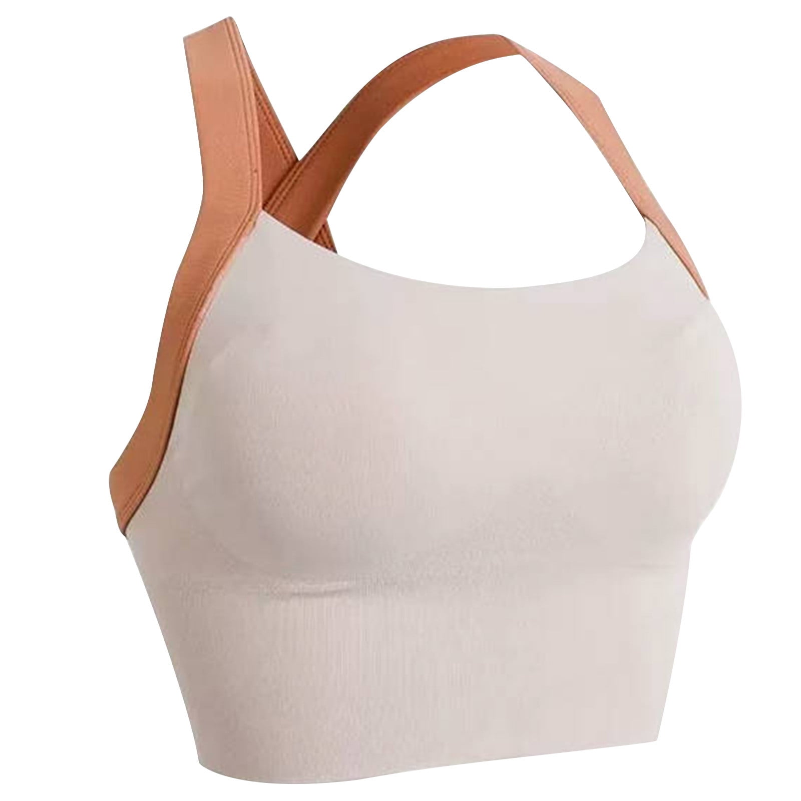 Amvlyk Sports Bra for Women No Underwire Criss-Cross Back Push Up Bra ...