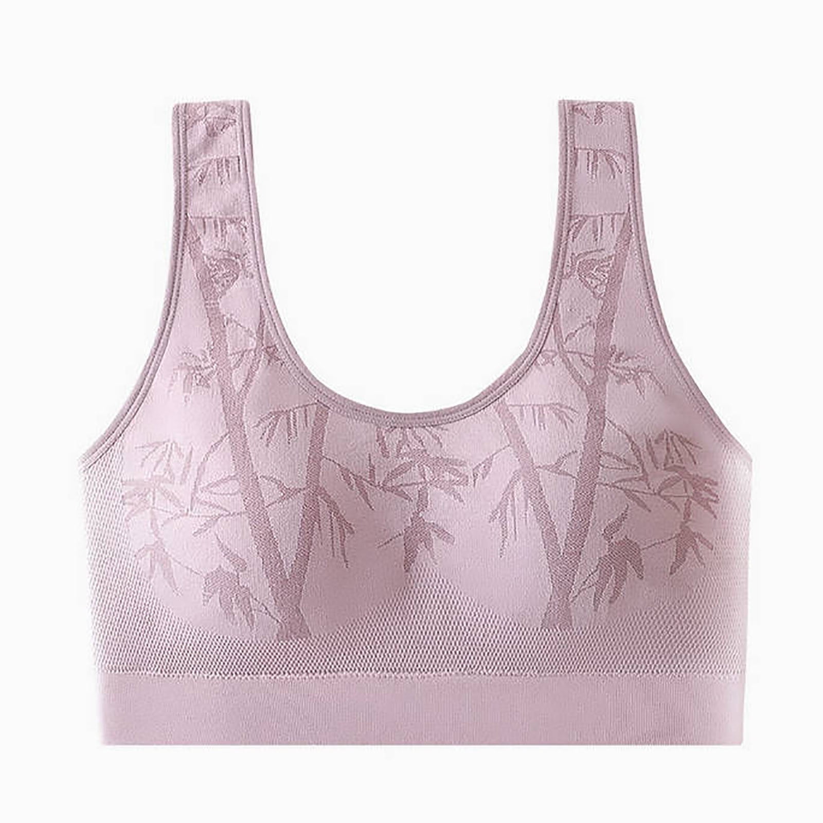 Amvlyk Sports Bra for Women No Underwire Lifting Push Up Bra Seamless ...