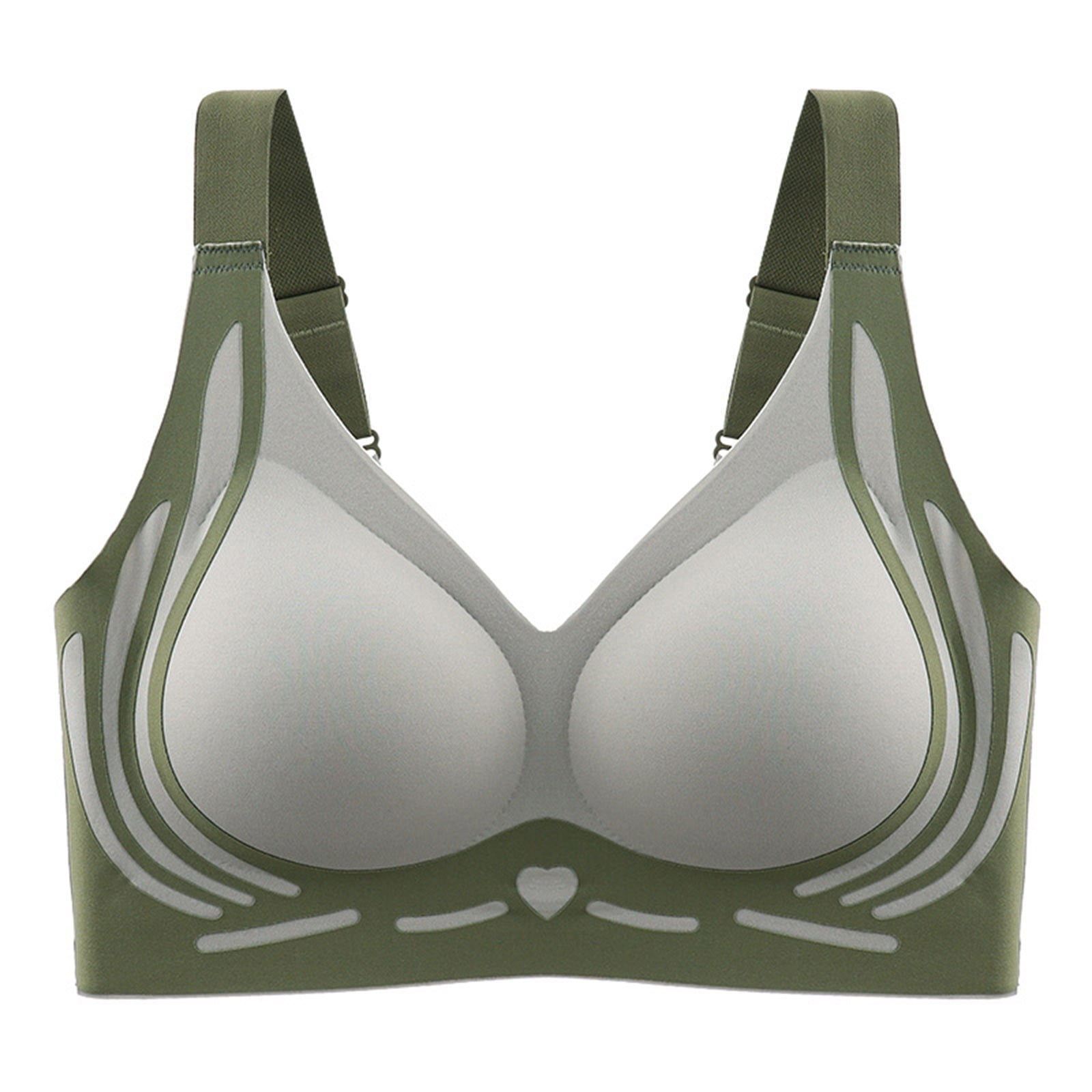 Amvlyk Sports Bra for WomenHigh Impact Seamless Running Bra with ...