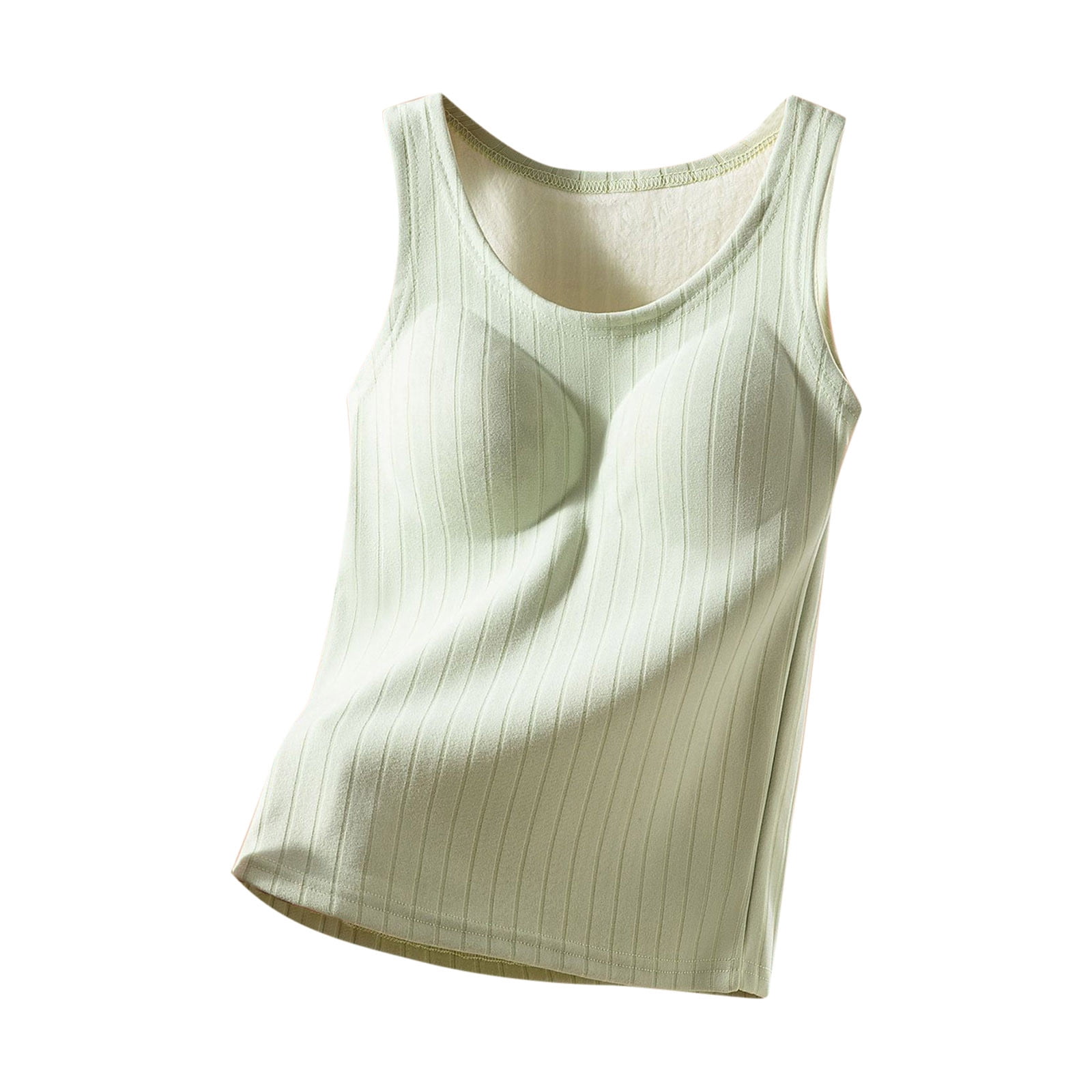 Amvlyk Thermal Fleece Tank Tops for Women Warm Lined Thickened ...