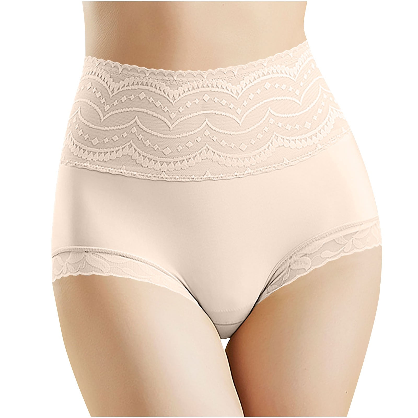 Amvlyk Underwear for Women High Waist Seamless Lace Panties Light Soft Strech Ladies Briefs ...
