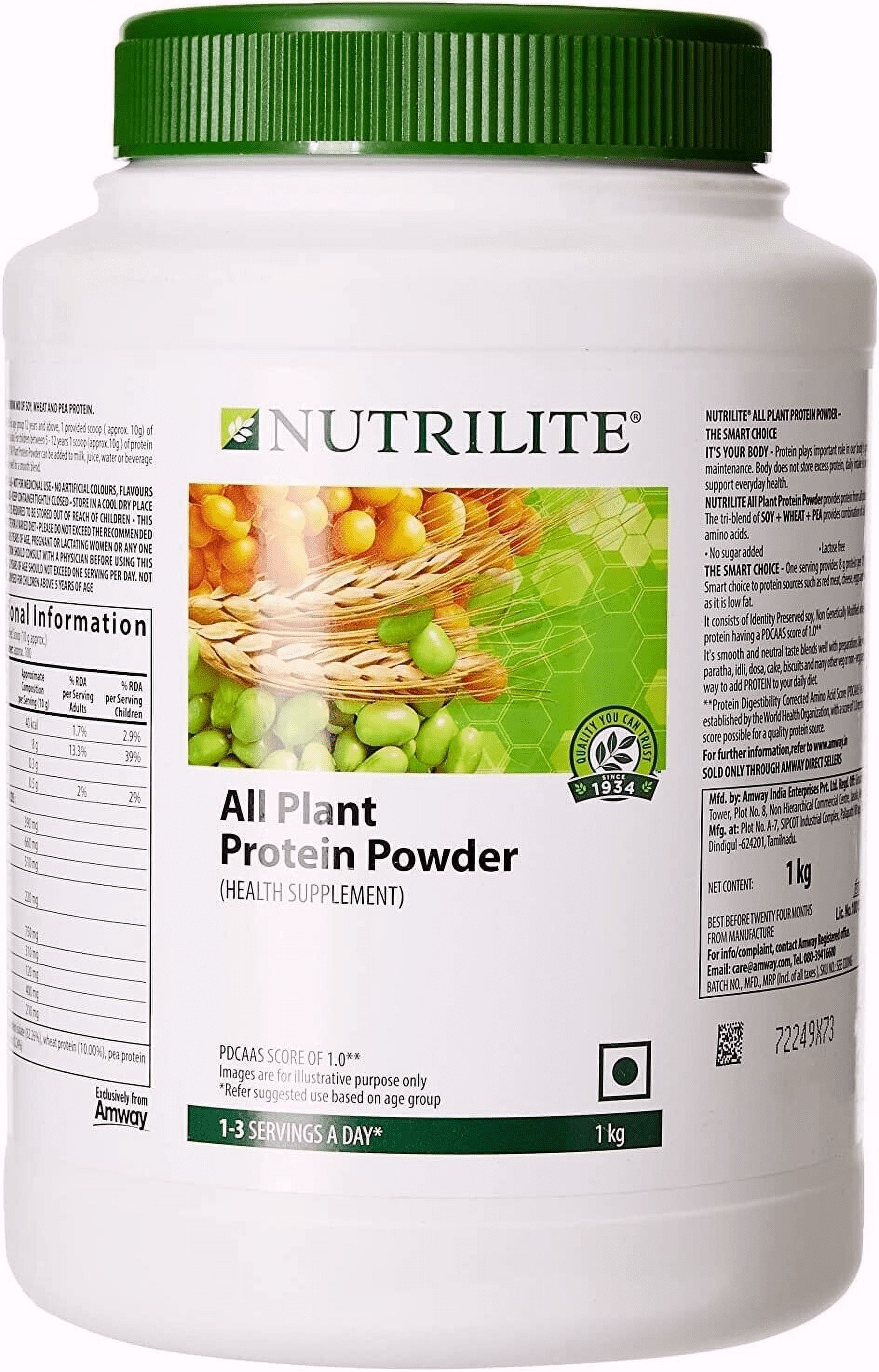 Türkiye Amway Nutrilite All Plant Protein Powder - 1kg | Ubuy