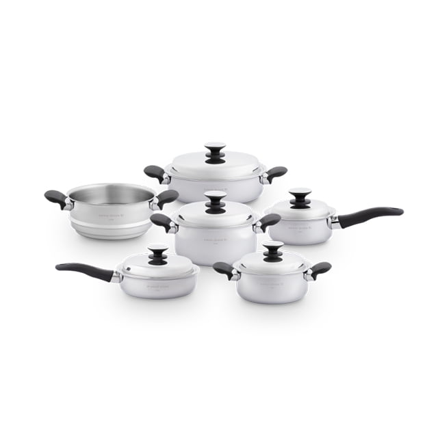 Amway Queen Titanium Crown Stainless Steel Cookware Set, Multi-Layer ...