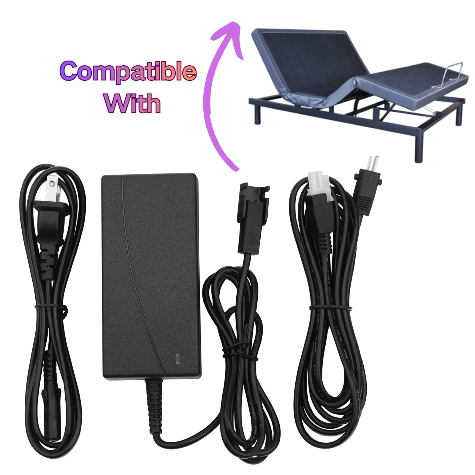 Amxwccy Adjustable Bed Base Power Supply Power Cord Compatible With ...