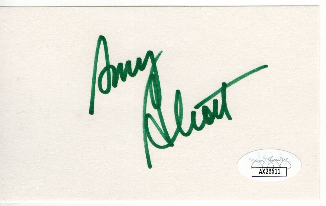 Amy Alcott Signed Autographed Index Card LPGA Golfer JSA AX25611 ...