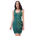Amy Poly-Span Dress with Animal Print, Animal Print Poly Dress, Animal ...