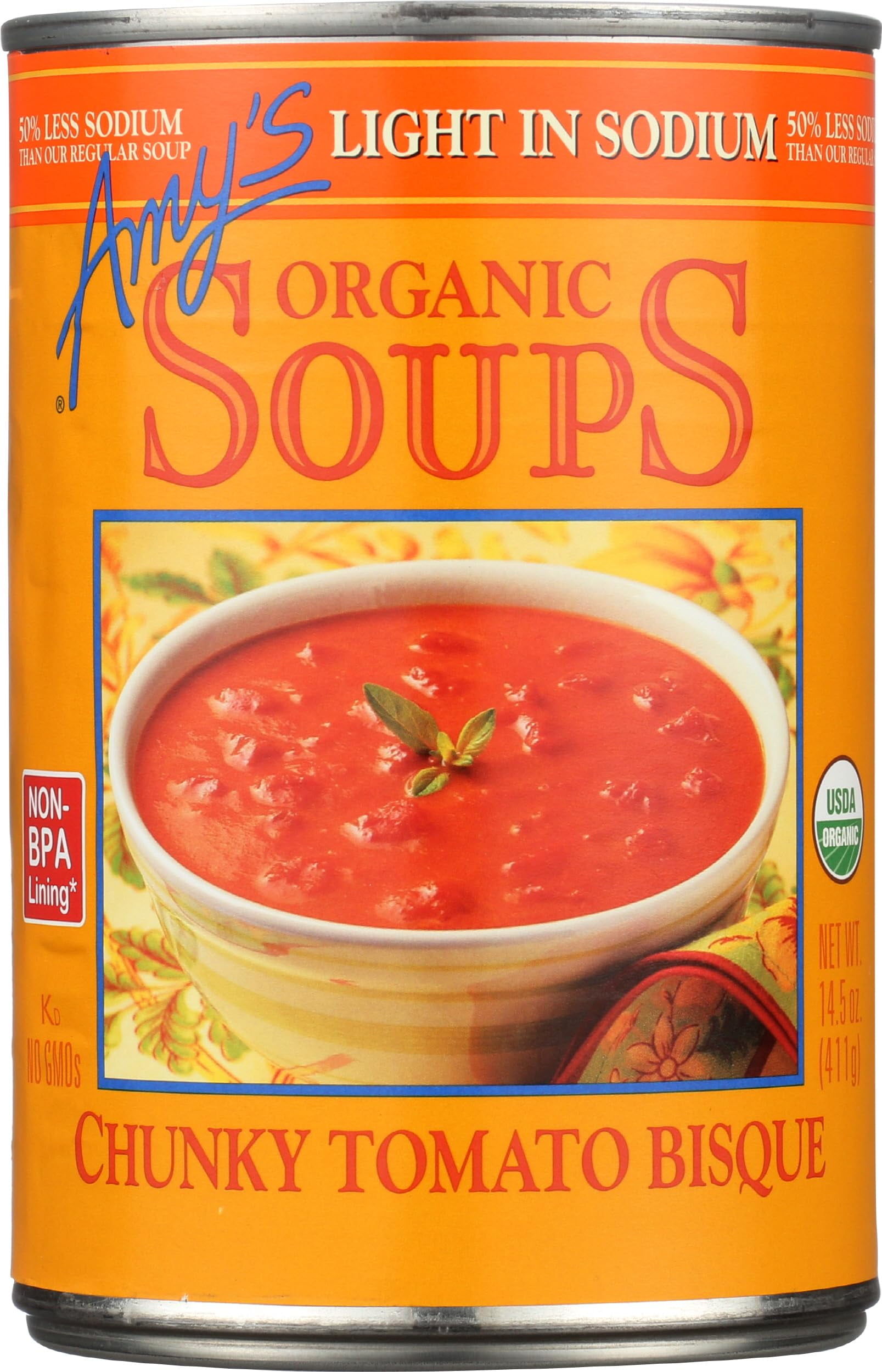 Amy,S, Soup Tomato Chunky Bisque Low Sodium Organic, 14.5 Ounce ...