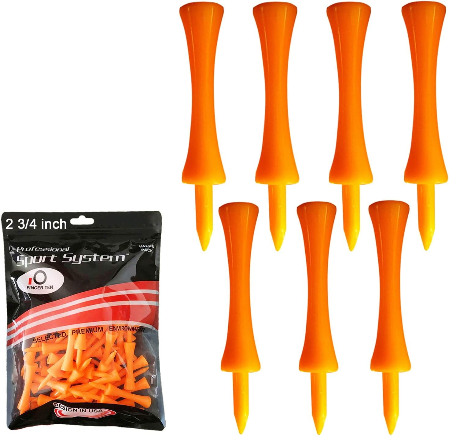 Amy Sport Golf Tees Step Down Plastic Unbreakable 50 Pack Reusable Bulk ...