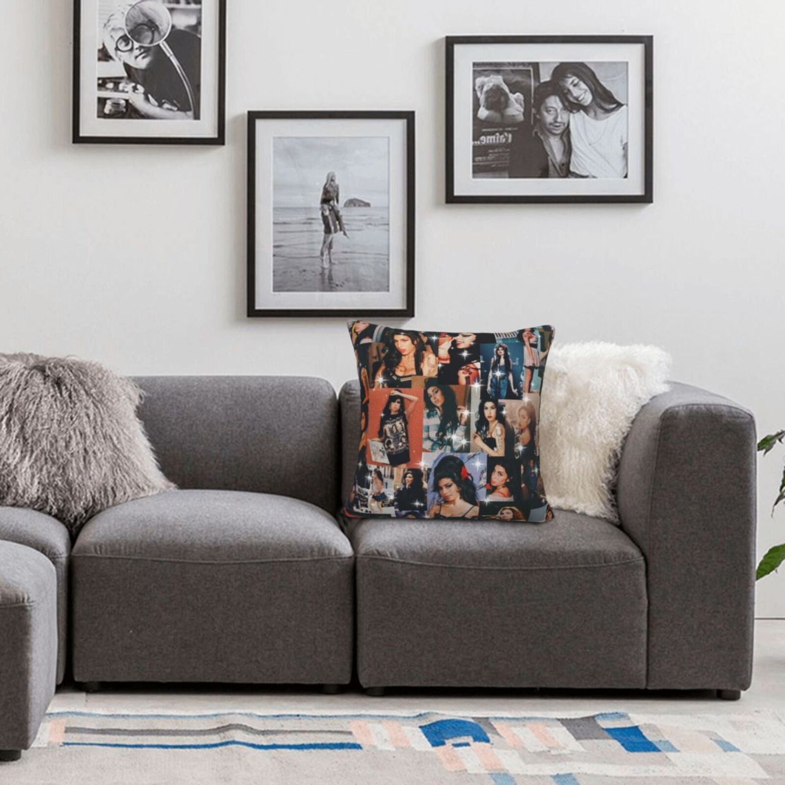 Amy Winehouse Anime Pillow Covers Decorative Plush Pillowcases Covers ...