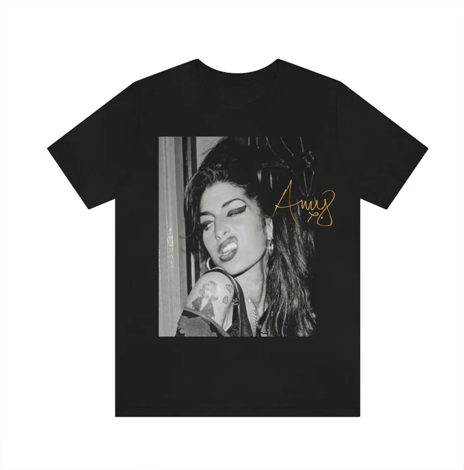 Amy Winehouse Black Unisex T Shirt All Size S-4XL SHORT Sleeve | eBay ...