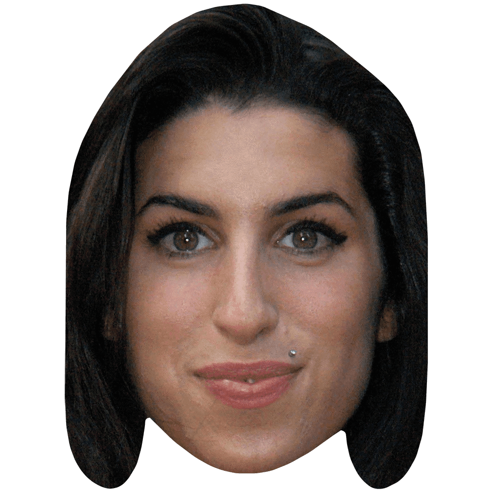 Amy Winehouse (Young) Celebrity Mask, Flat Card Face, Fancy Dress Mask ...