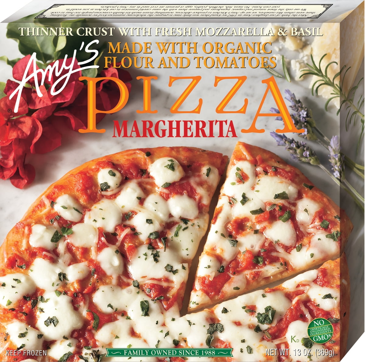 Amy's Margherita Pizza 11 oz Pack of 8 - Walmart.com