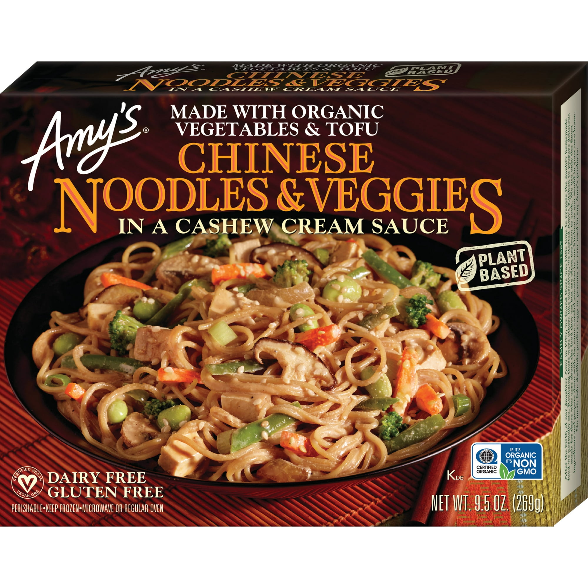 Amy's Meals, Chinese Noodles & Veggies in a Cashew Cream Sauce ...