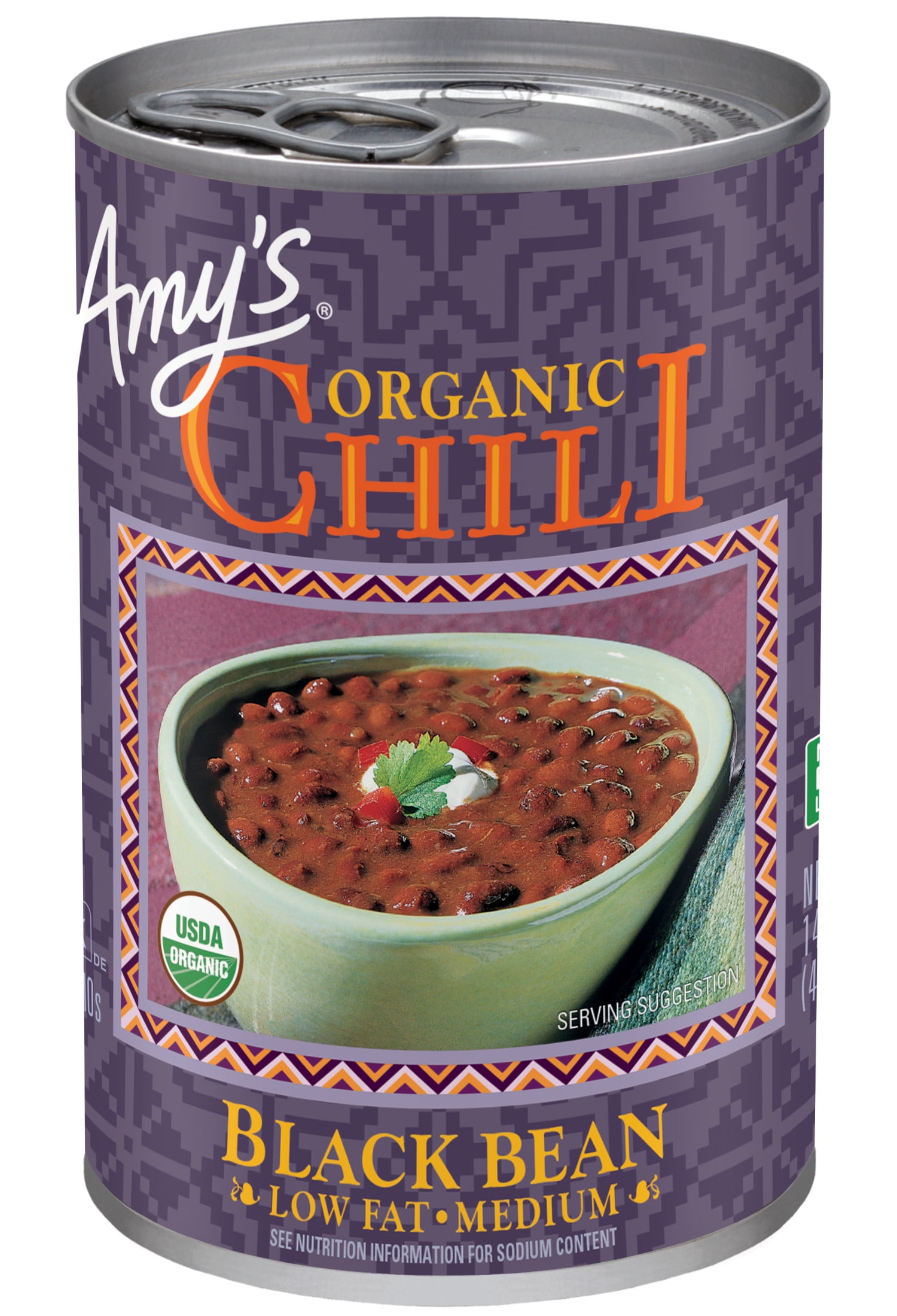 Amy’s Organic Black Bean Chili, Plant-Based Vegan Chili, Gluten Free ...
