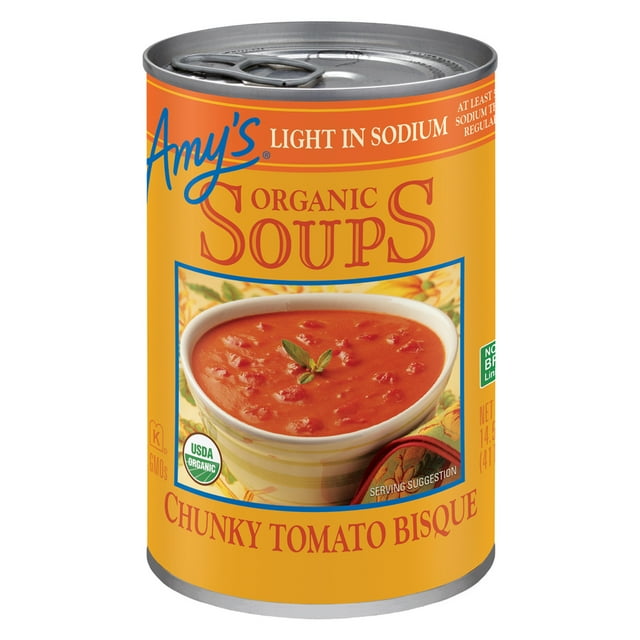 Amy's Organic Light in Sodium Chunky Tomato Bisque Soup - 14.5 oz ...
