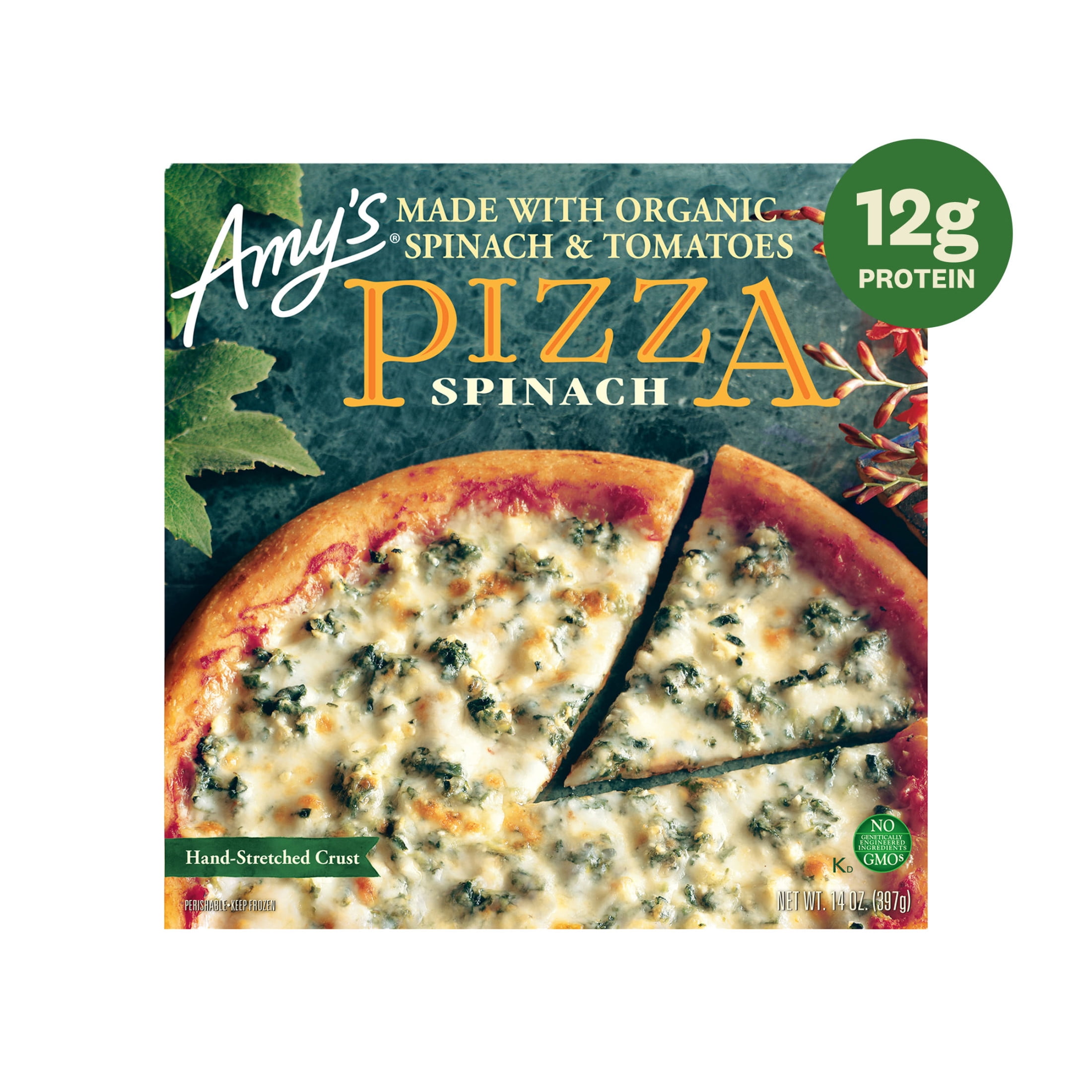 Amy's Spinach Pizza, Frozen Pizza, 14 Oz - Walmart.com