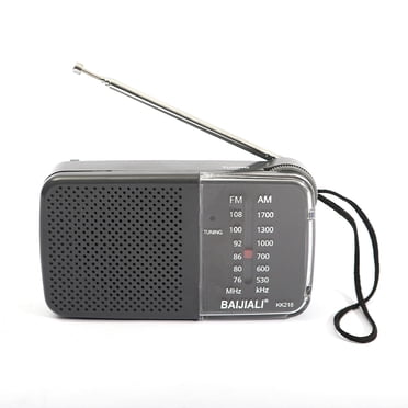 Milanix Small AM/FM Radio Portable Battery Operated with Best Reception ...