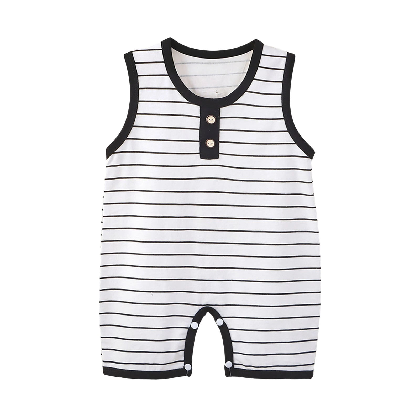 Amzcrzy 18 Month Boy Clothes Striped Sleeveless Unisex Baby Romper ...