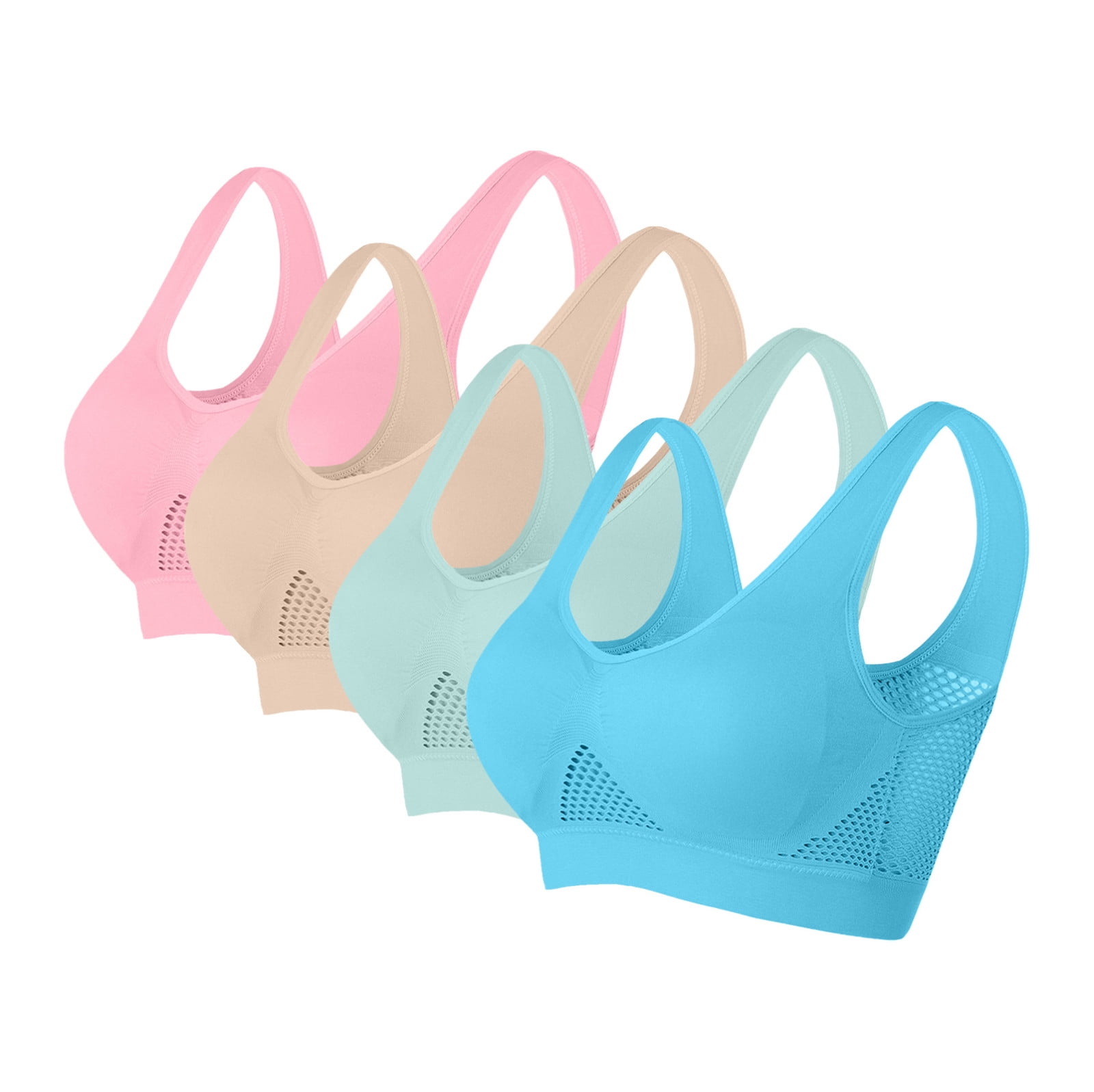 Seamless Sports Bras TOBWIZU Sports Bras For Women, Medium Support Yoga ...