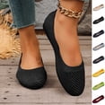 Amzcrzy Ballet Flats for Women Solid Color Soft Slip On Flat Shoes for ...