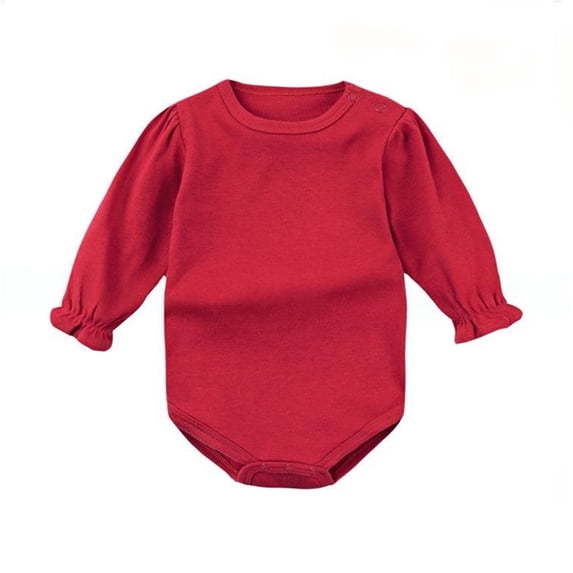 Amzcrzy Girls Boys Cute Baby Onesies 1-24 Months Breathable Ruffle Long ...