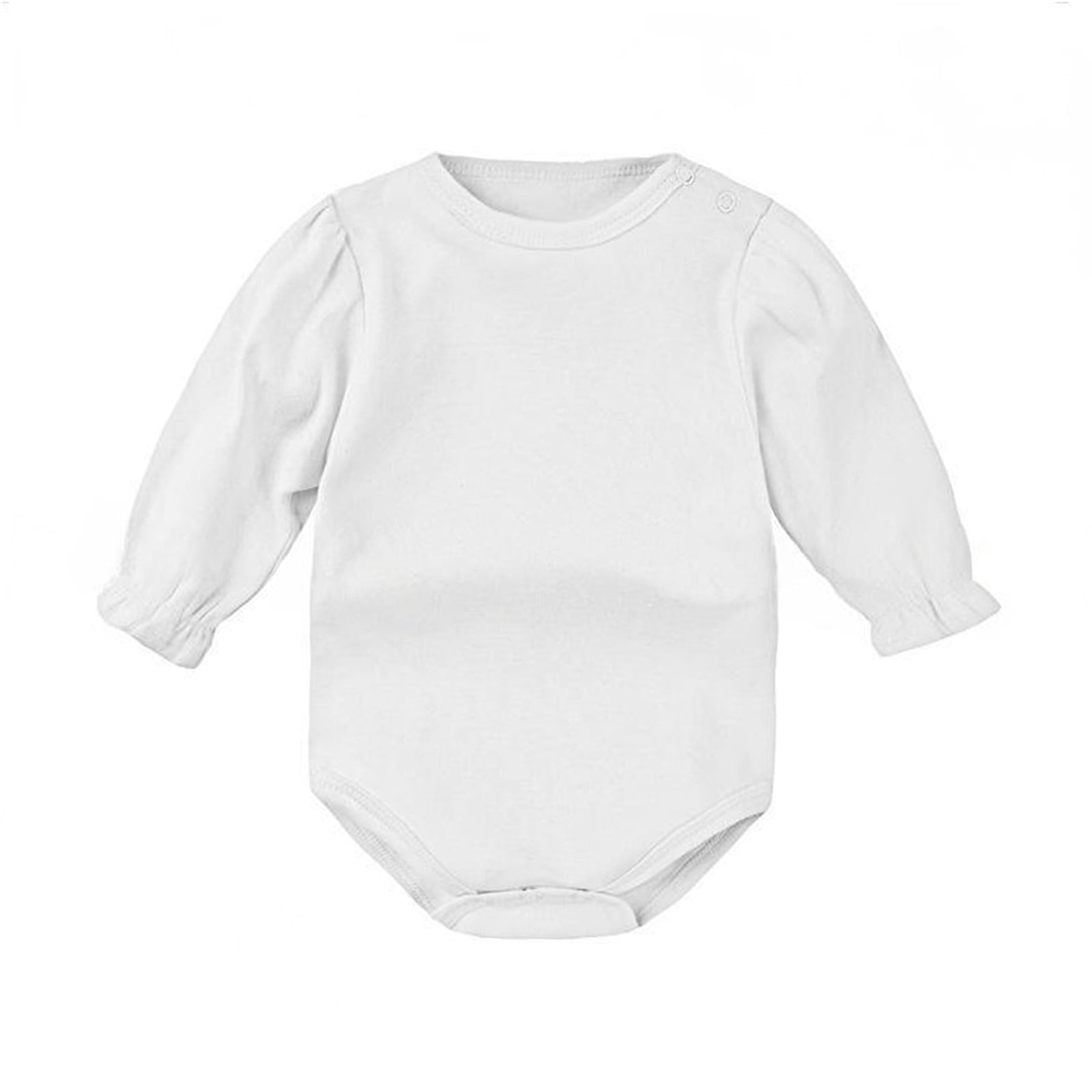 Amzcrzy Girls Boys Cute Baby Onesies 1-24 Months Breathable Ruffle Long ...