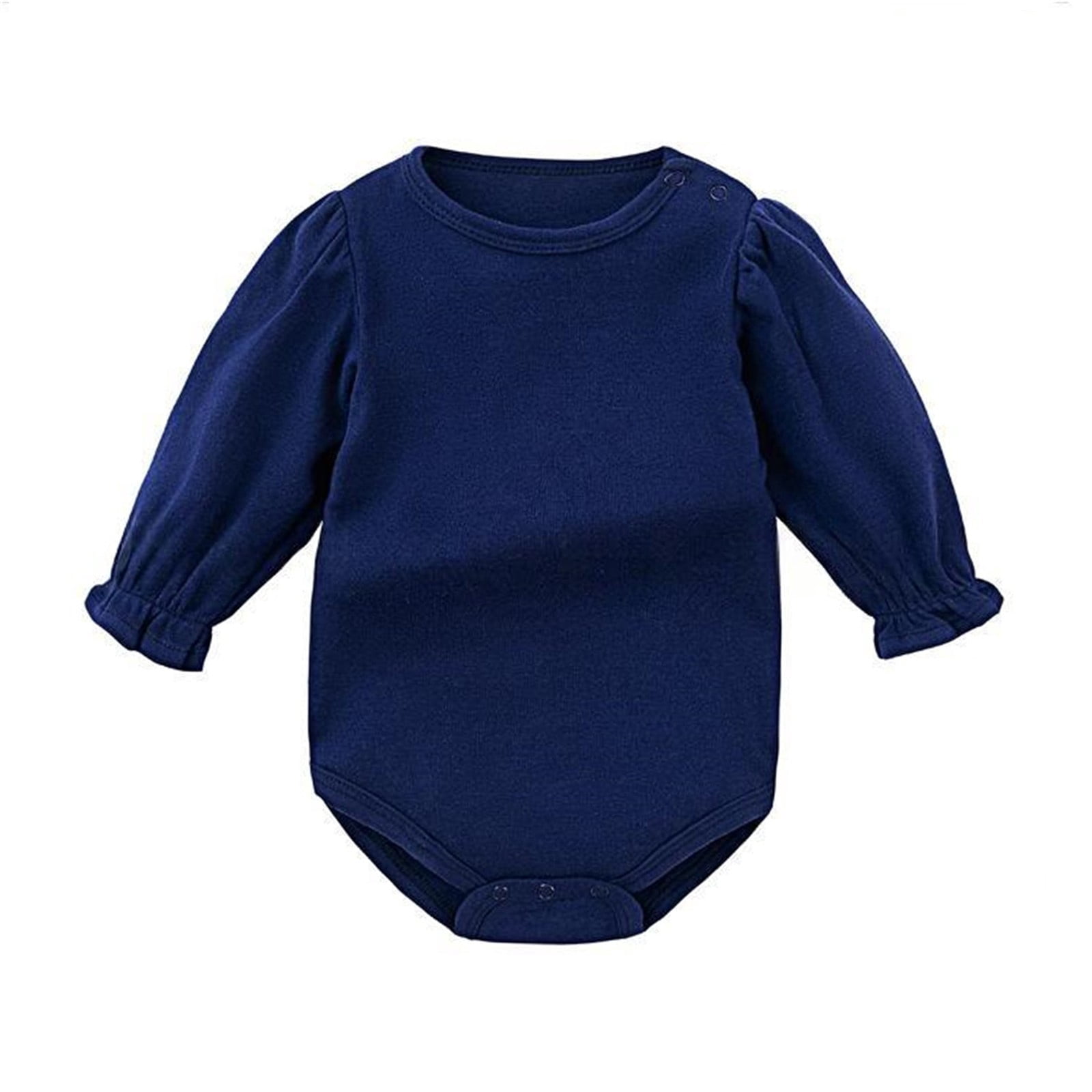 Amzcrzy Girls Boys Cute Baby Onesies 1-24 Months Breathable Ruffle Long ...
