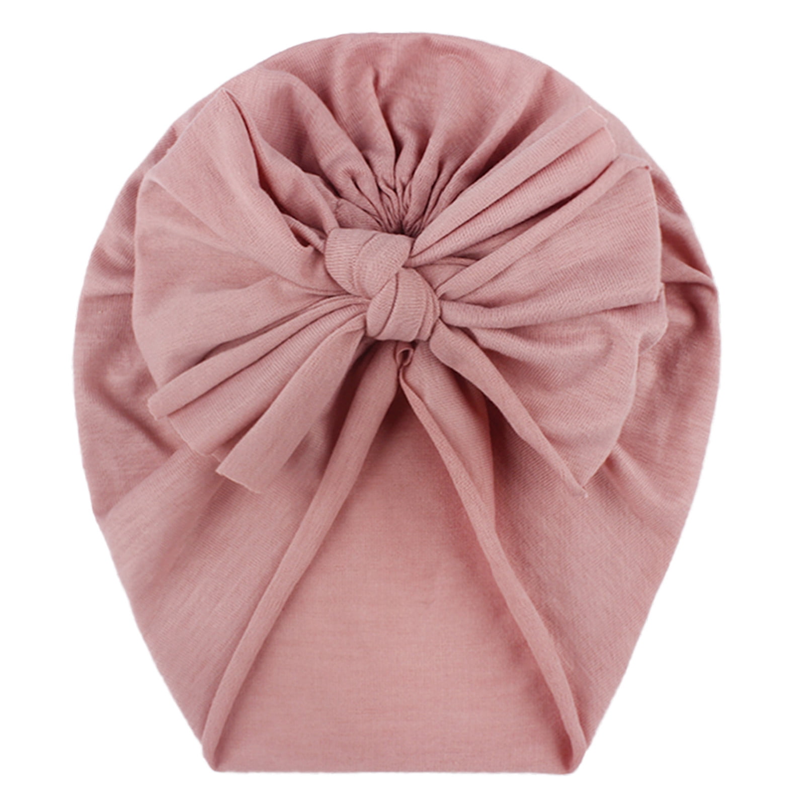 Amzcrzy Super Soft Stretchy Baby Girl Cotton Turban Hats with Bow Knot ...