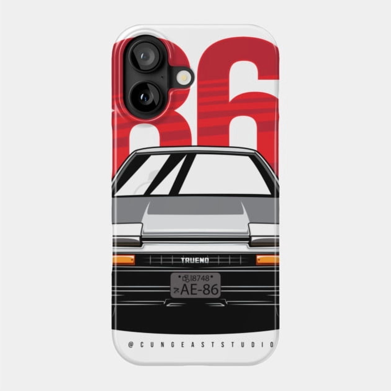 An AE86 with a JDM and Initial D Anime and Manga Sports Car Case for ...