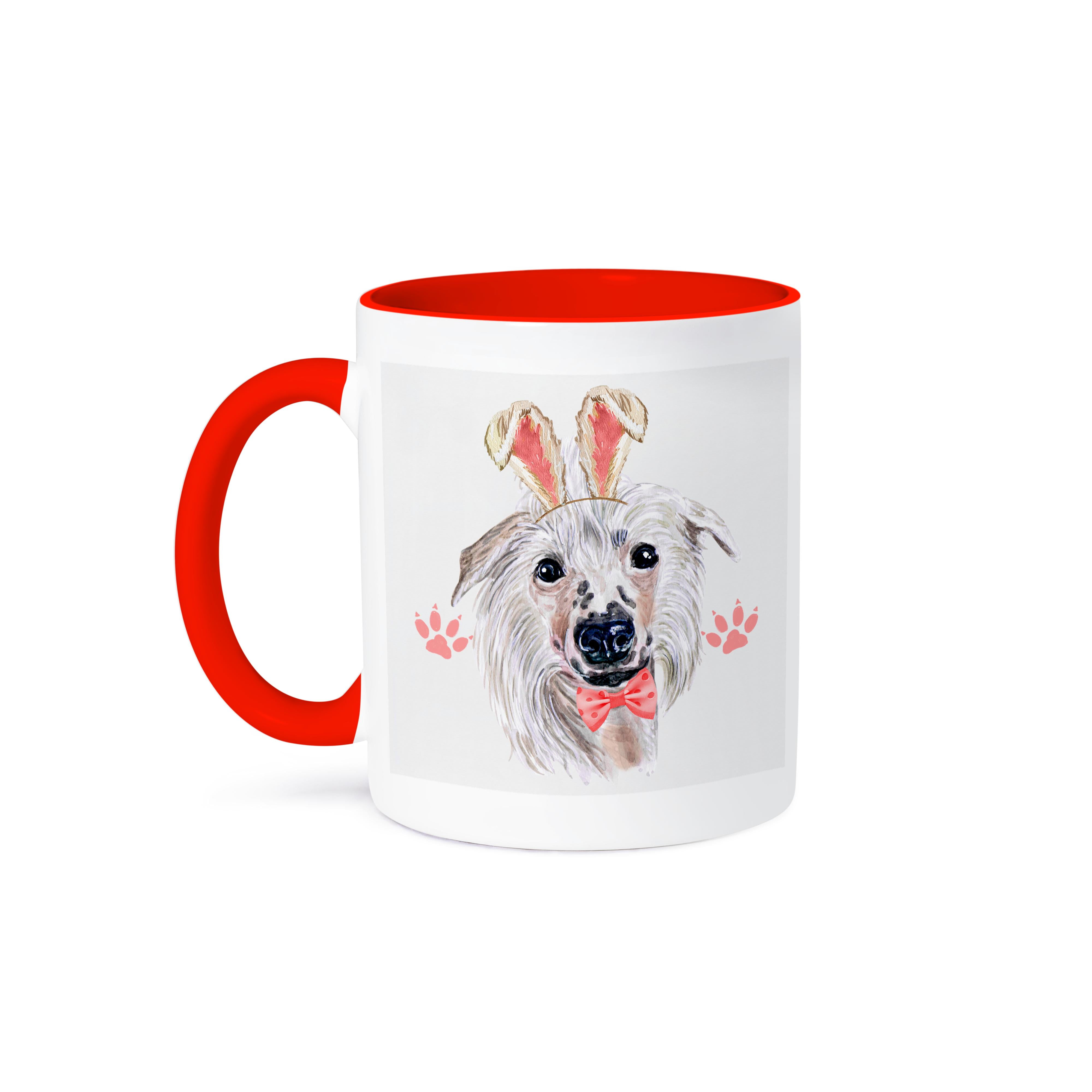 An Adorable Chinese Crested Hairless Easter Dog In Bunny Ears And Bow ...