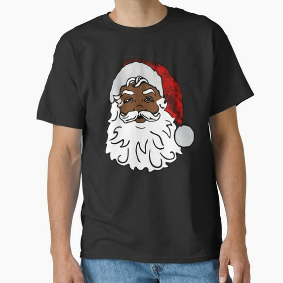 An African Black St. Nick Funny Christmas Holiday Season Design - Fan ...