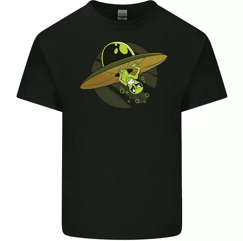 An Alien Stuck in a UFO Men's Funny T-Shirt - Walmart.com