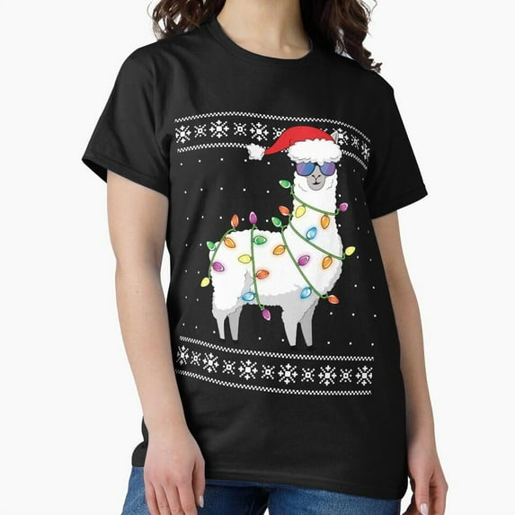 An Alpaca Xmas Tree Outfit An Funny Funny Christmas Sweater A Holiday ...